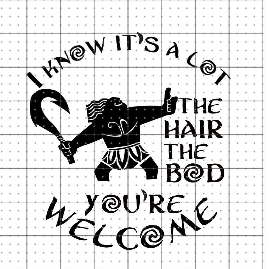 Maui the Hair the Bod- Maui Inspired T-shirt - "the Hair, the Bod ...