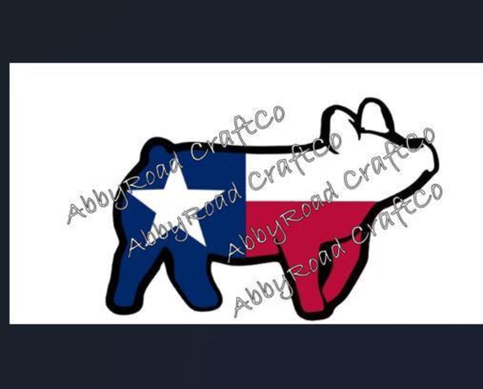 SHOW Pig TEXAS PIG in Layers for Cutting Machines Also in Color - Etsy