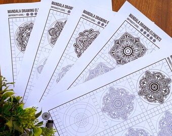 8 Mandala Practice Sheets (set-24) in PDF/JPG for Mandala Practice and ...