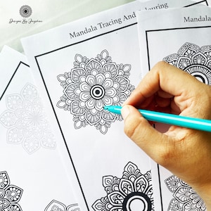 Mandala Tracing and Colouring - Set of 27, Mandala Templates , Mandala ...