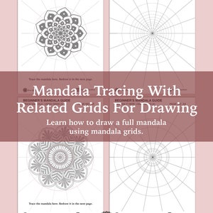 Mandala Drawing Guide - Beginners , Mandala Practice Sheets,digital ...