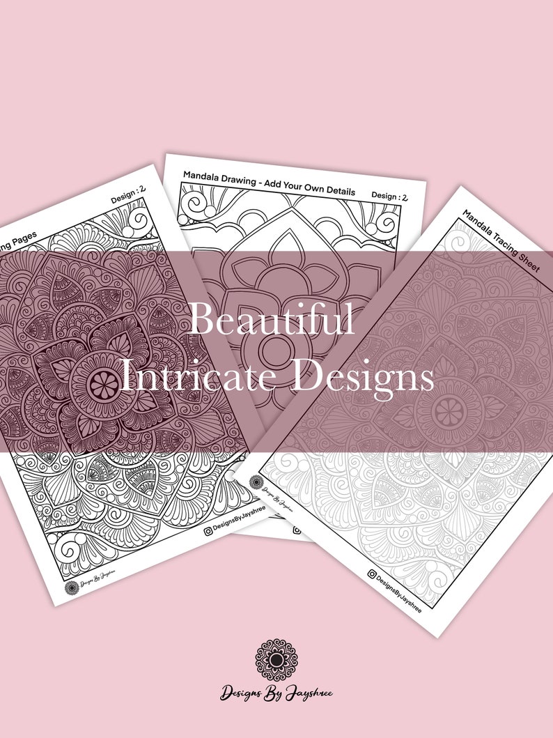 Set of 15 Mandalas for Drawing, Tracing, Colouring, Pdf. Digital Paper ...