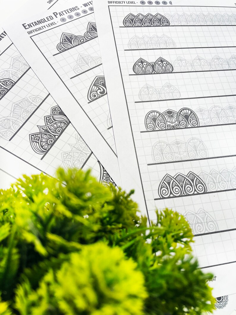 Mandala Pattern Sheets Mandala Patterns 3 Mandala Practice - Etsy