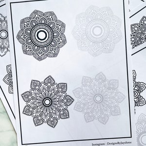 Mandala Tracing and Colouring - Set of 27, Mandala Templates , Mandala ...