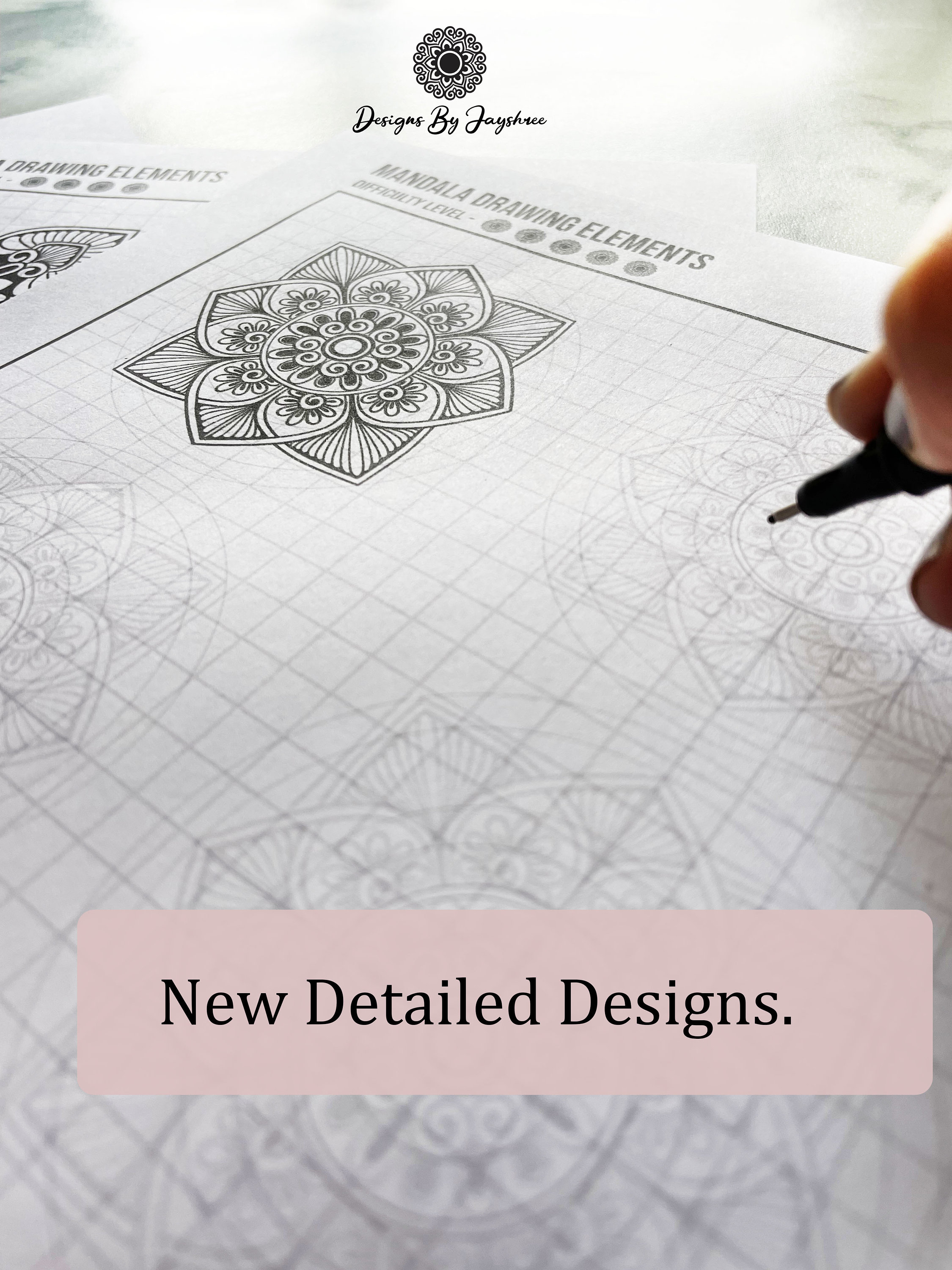 Mandala Practice Sheets SET OF 3 Mandala Templates Digital - Etsy