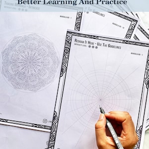 Set of 10 Mandalas for Outline,tracing, Coloring, Pdf Mandala Practice ...