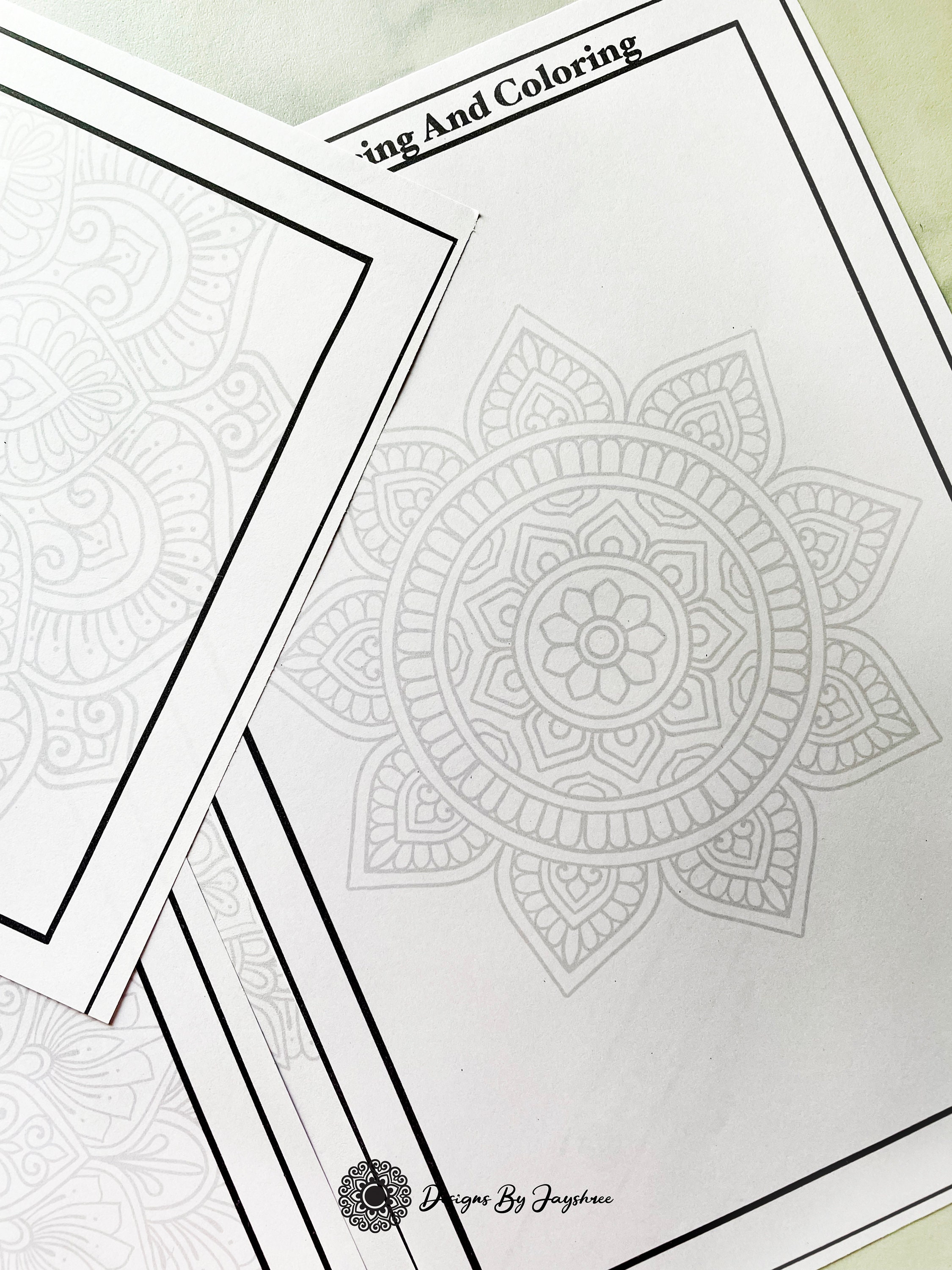 Set of 20 Mandala Coloring Pages,tracing, Coloring, Pdf. Digital Paper ...