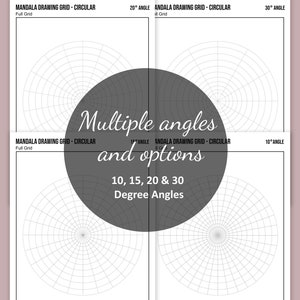Mandala Drawing Template, Mandala Grid, Mandala Practice Sheets ...