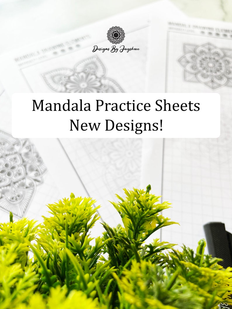 Mandala Practice Sheets SET OF 3 Mandala Templates Digital - Etsy