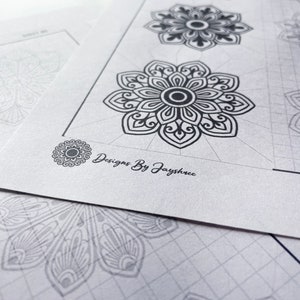 Mandala Practice Sheets SET OF 25 Mandalas, Mandala Templates , Digital ...