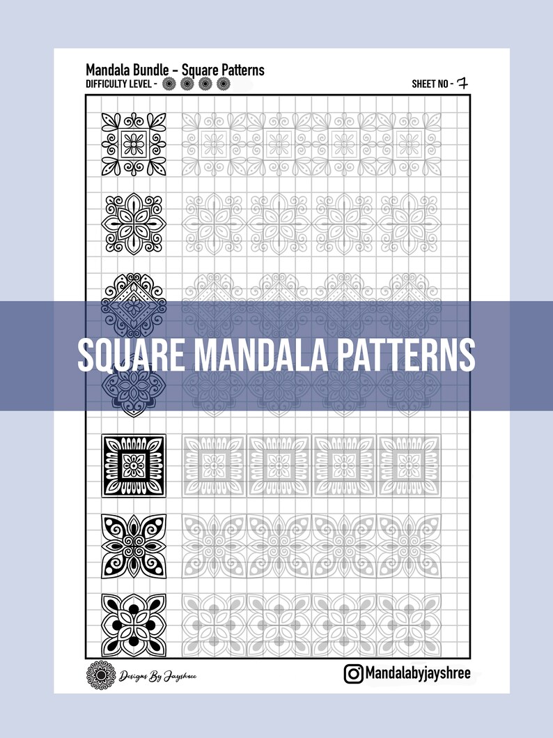 Mandala Practice Bundle Beginner, Mandala Practice Sheets,mandala ...
