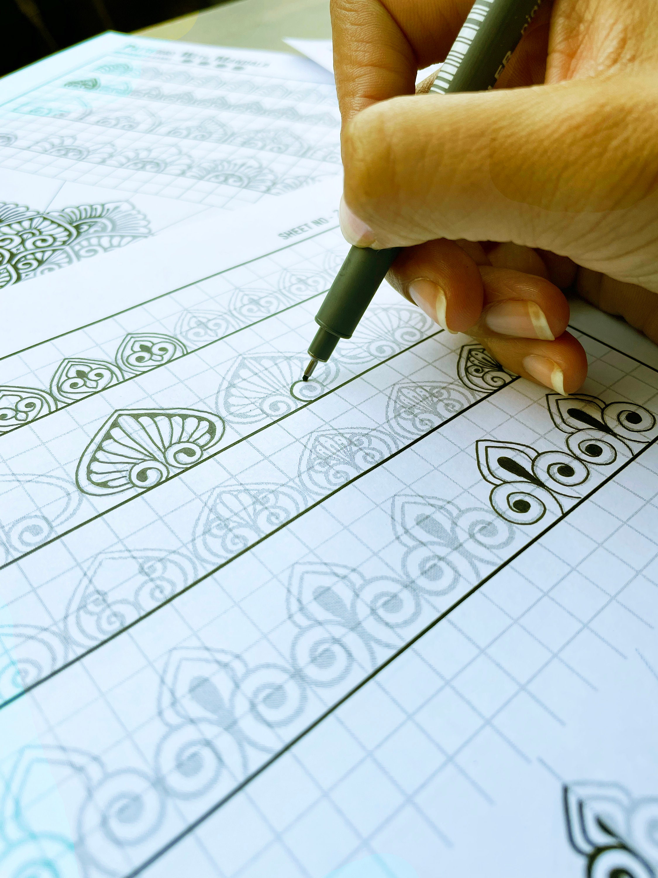 5 Mandala Pattern Sheets With Mandala Template, Mandala Practice Sheets ...