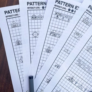 Mandala Practice Sheets - 5 , Mandala Pattern Sheets,digital Downloads ...