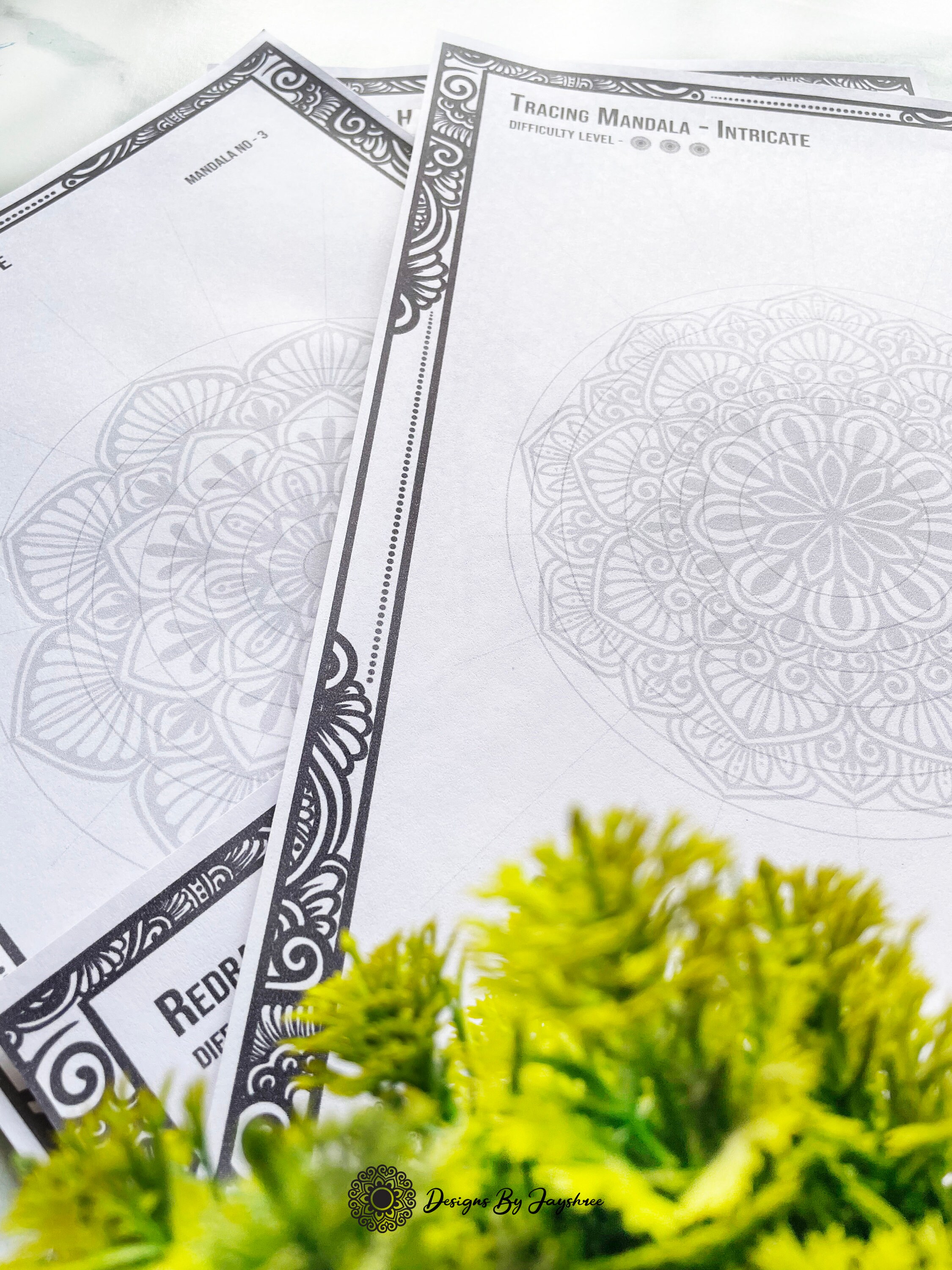 Set of 10 Mandalas for Outline,tracing, Coloring, Pdf Mandala Practice ...