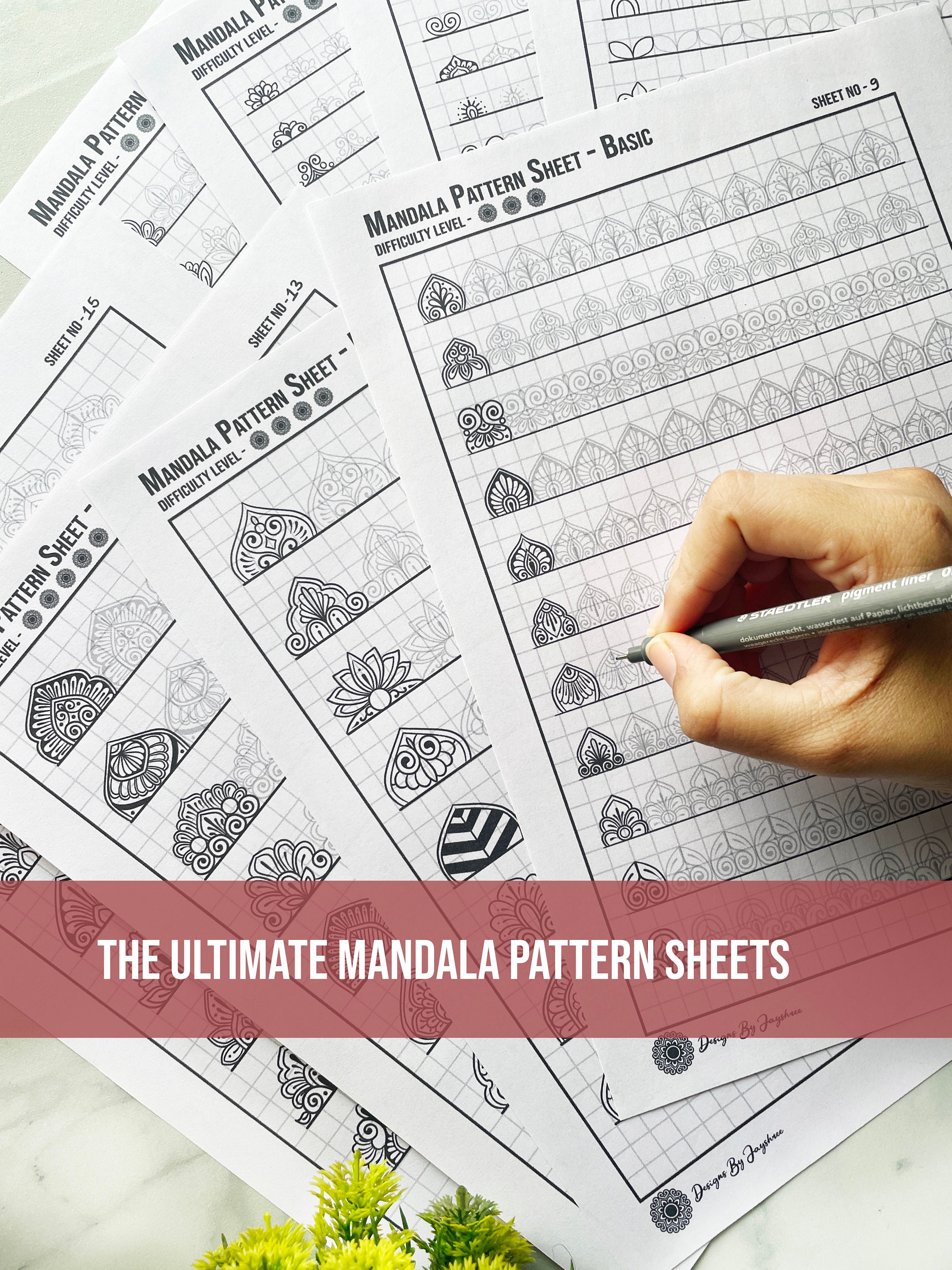 Mandala Pattern Sheets 172 Patterns for Beginners and Artists Mandala ...