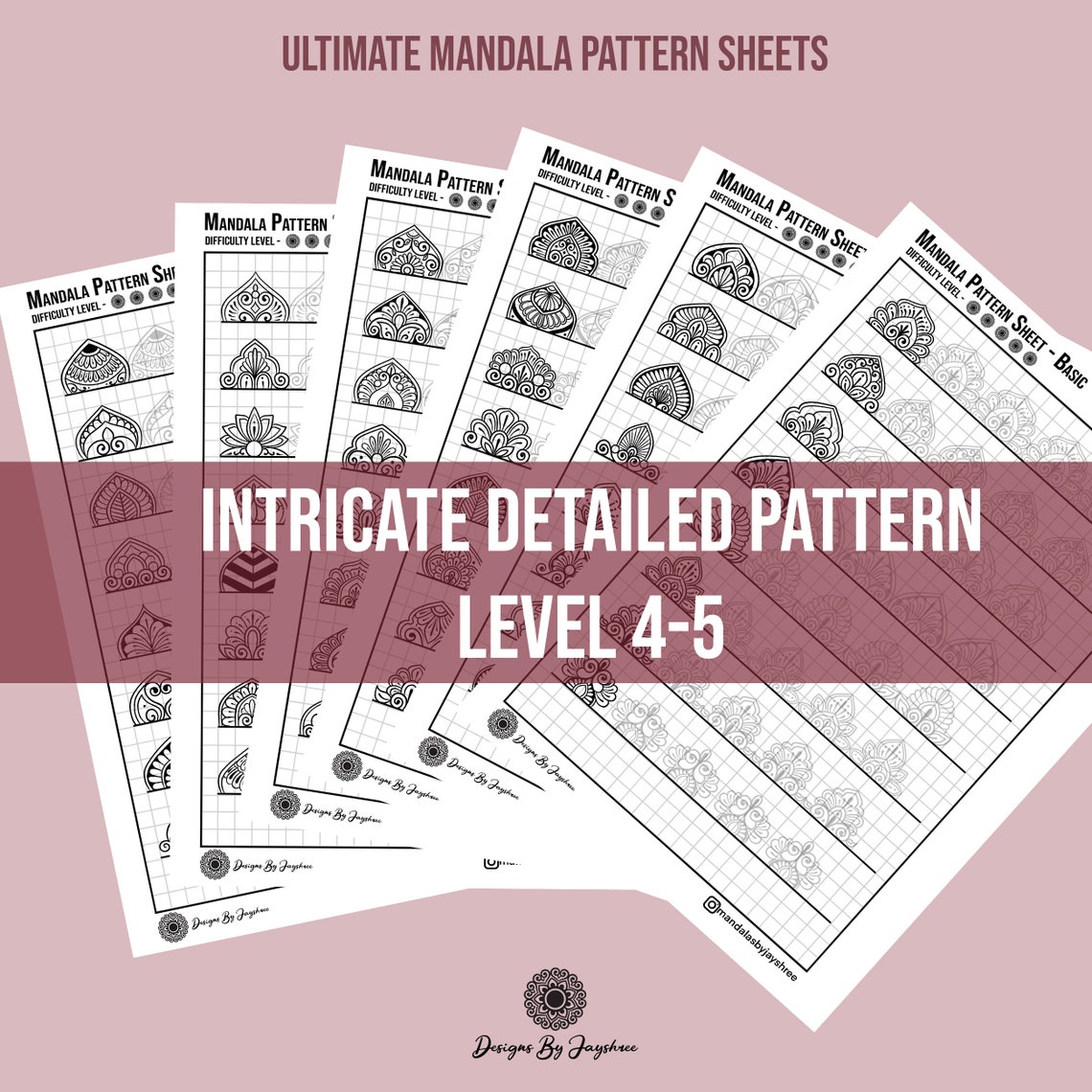 Mandala Pattern Sheets 172 Patterns for Beginners and Artists Mandala ...