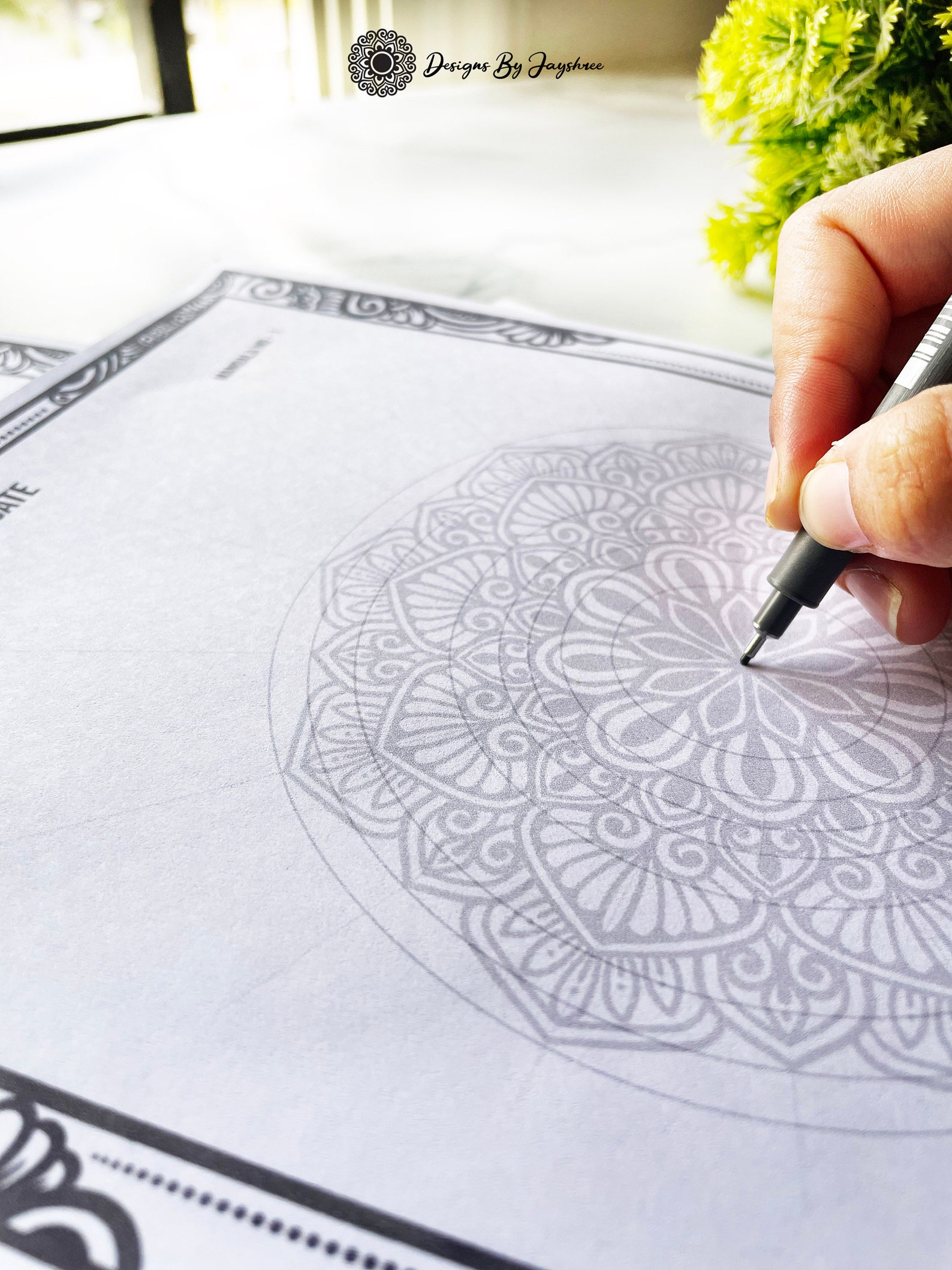 Set of 10 Mandalas for Outline,tracing, Coloring, Pdf Mandala Practice ...