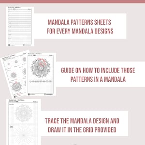 Beginners Mandala Drawing Guide - Draw Mandalas Using Pattern Sheets ...