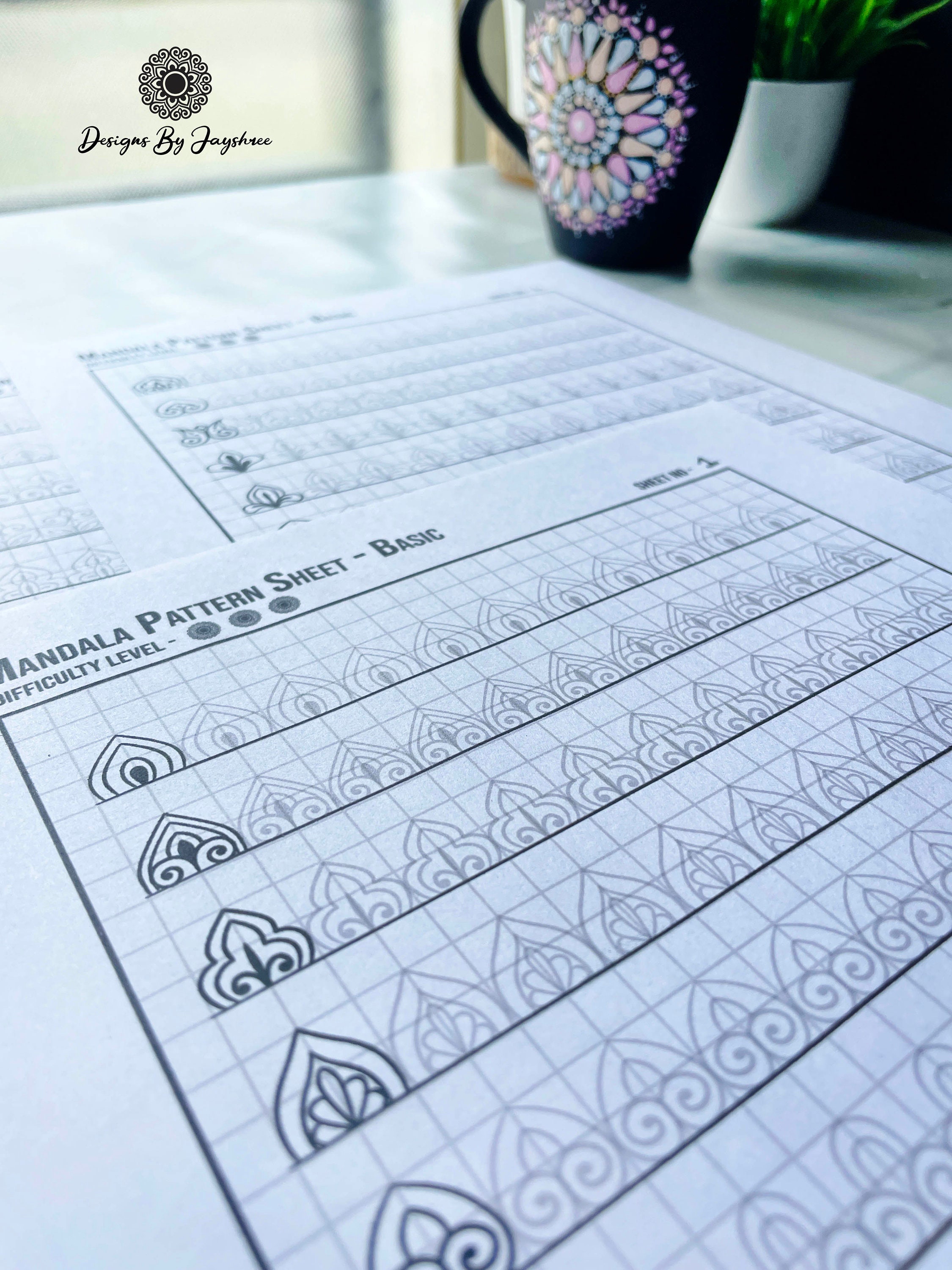 Mandala Pattern Sheets 70 Patterns Mandala Practice - Etsy