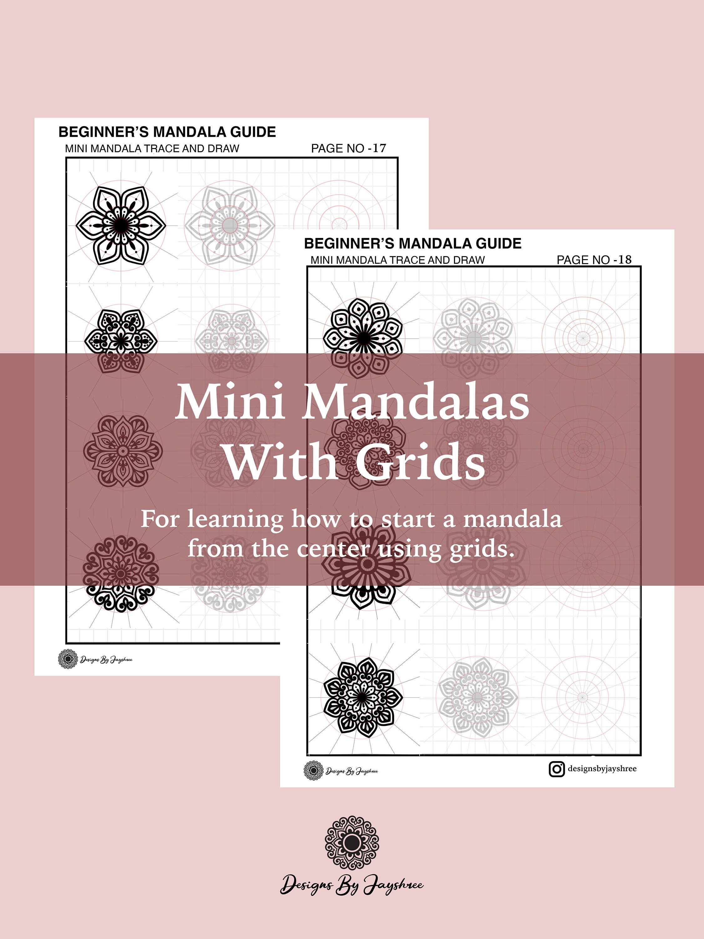 Mandala Drawing Guide Beginners Mandala Practice - Etsy