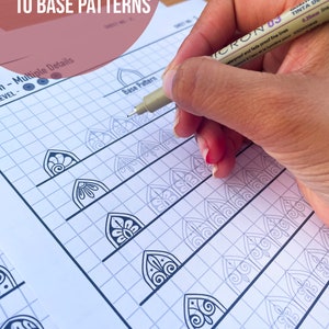 One Pattern Multiple Details - Mandala Practice Sheets,digital ...