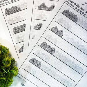 Mandala Pattern Sheets, Mandala Patterns - 3 Mandala Practice Sheets ...