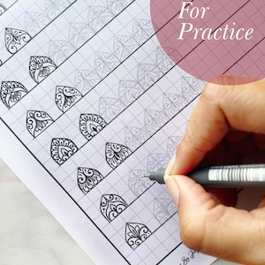 Mandala Pattern Sheets- 55 Patterns, Mandala Practice Sheets,digital ...