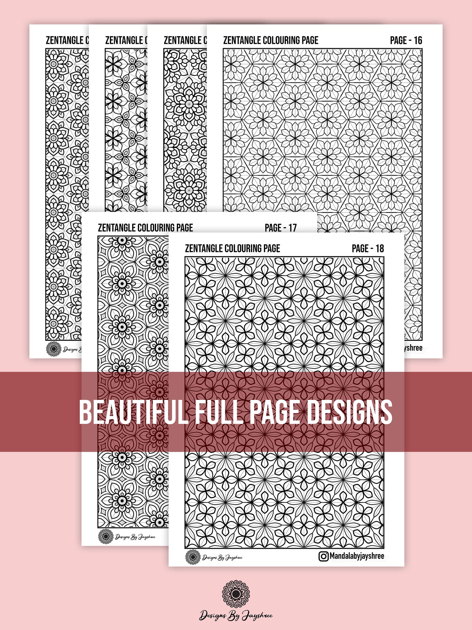 Mandala Tracing & Colouring Pages -50 Mandala Pattern Sheet, Digital ...