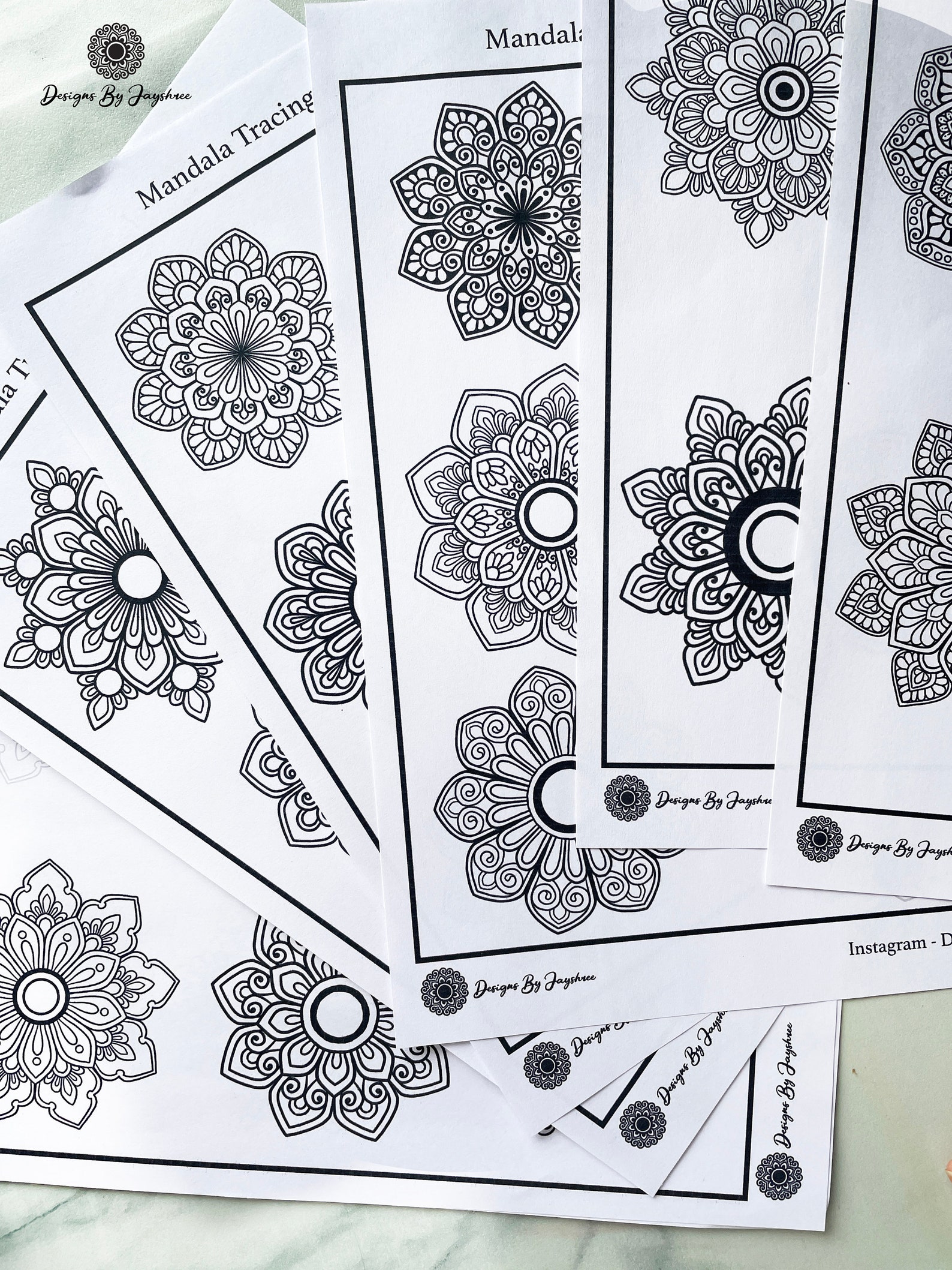 Mandala Tracing and Colouring - Set of 27, Mandala Templates , Mandala ...
