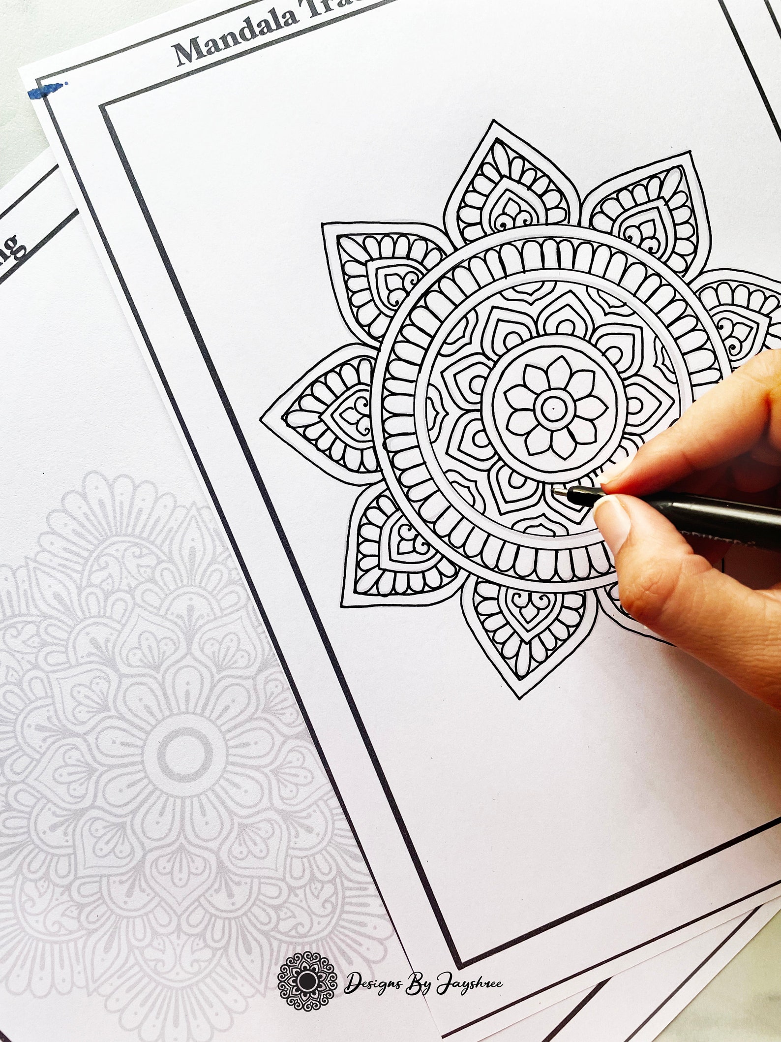 Set of 20 Mandala Coloring Pages,tracing, Coloring, Pdf. Digital Paper ...