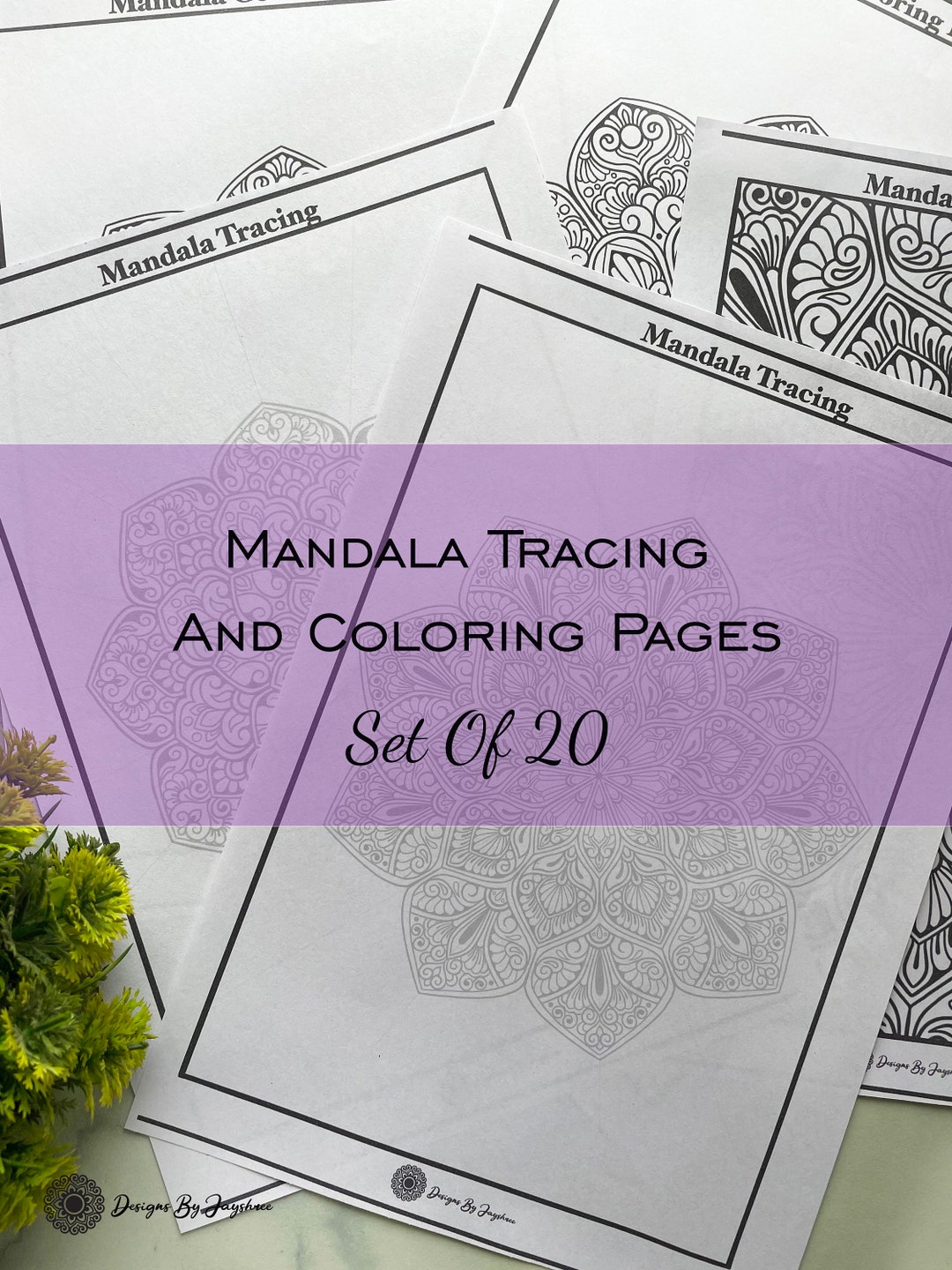 Set of 20 Mandala Coloring Pages,tracing, Coloring, Pdf. Digital Paper ...