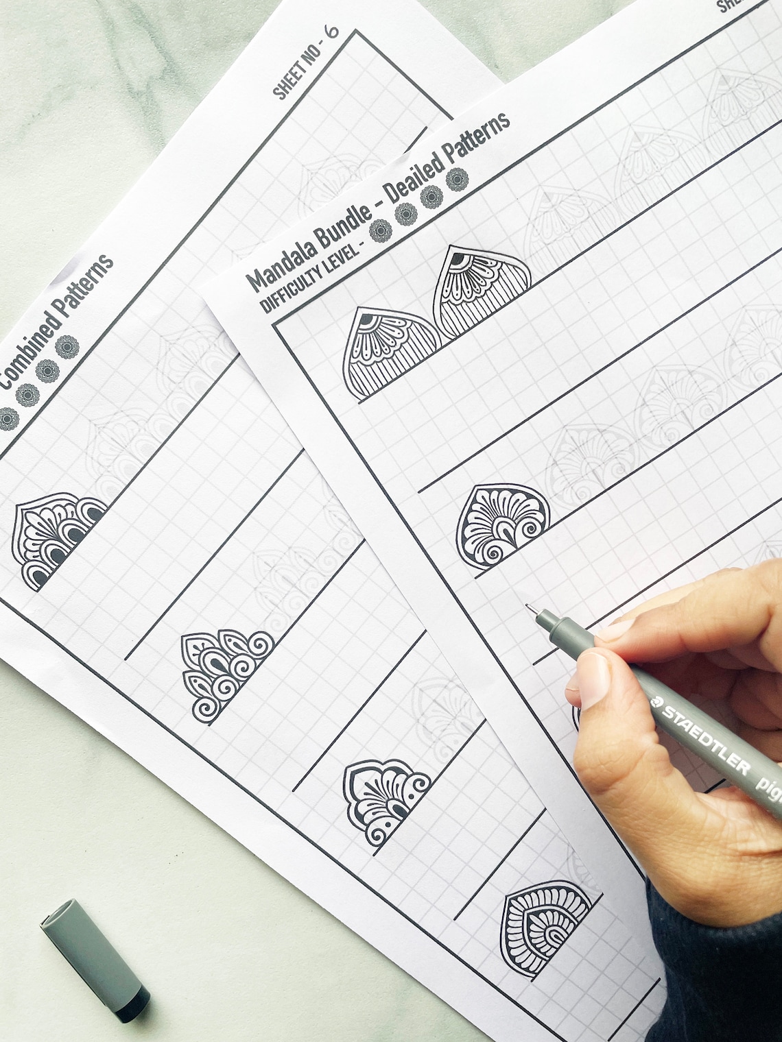 Mandala Practice Bundle Beginner, Mandala Practice Sheets,mandala ...