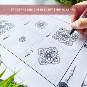 Step by Step Mandala Drawing Template 10 Mandala Templates - Etsy