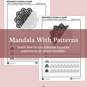 Mandala Drawing Guide - Beginners , Mandala Practice Sheets,digital ...