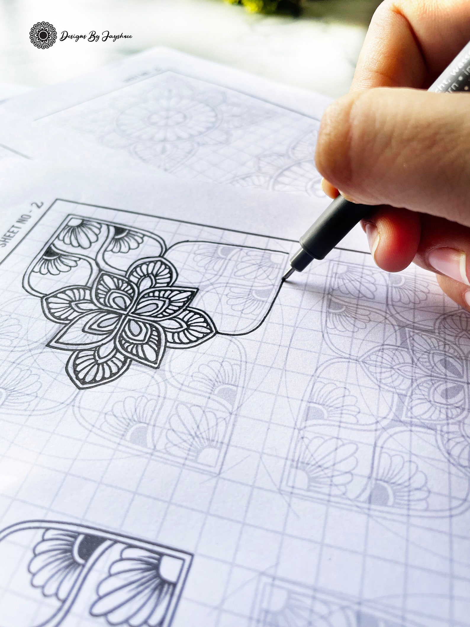 Mandala Practice Sheets SET OF 5 Mandala Templates Digital - Etsy