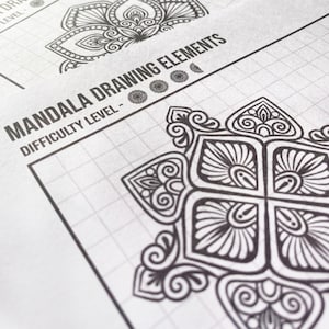 Mandala Practice Sheets SET OF 5, Mandala Templates , Digital Downloads ...