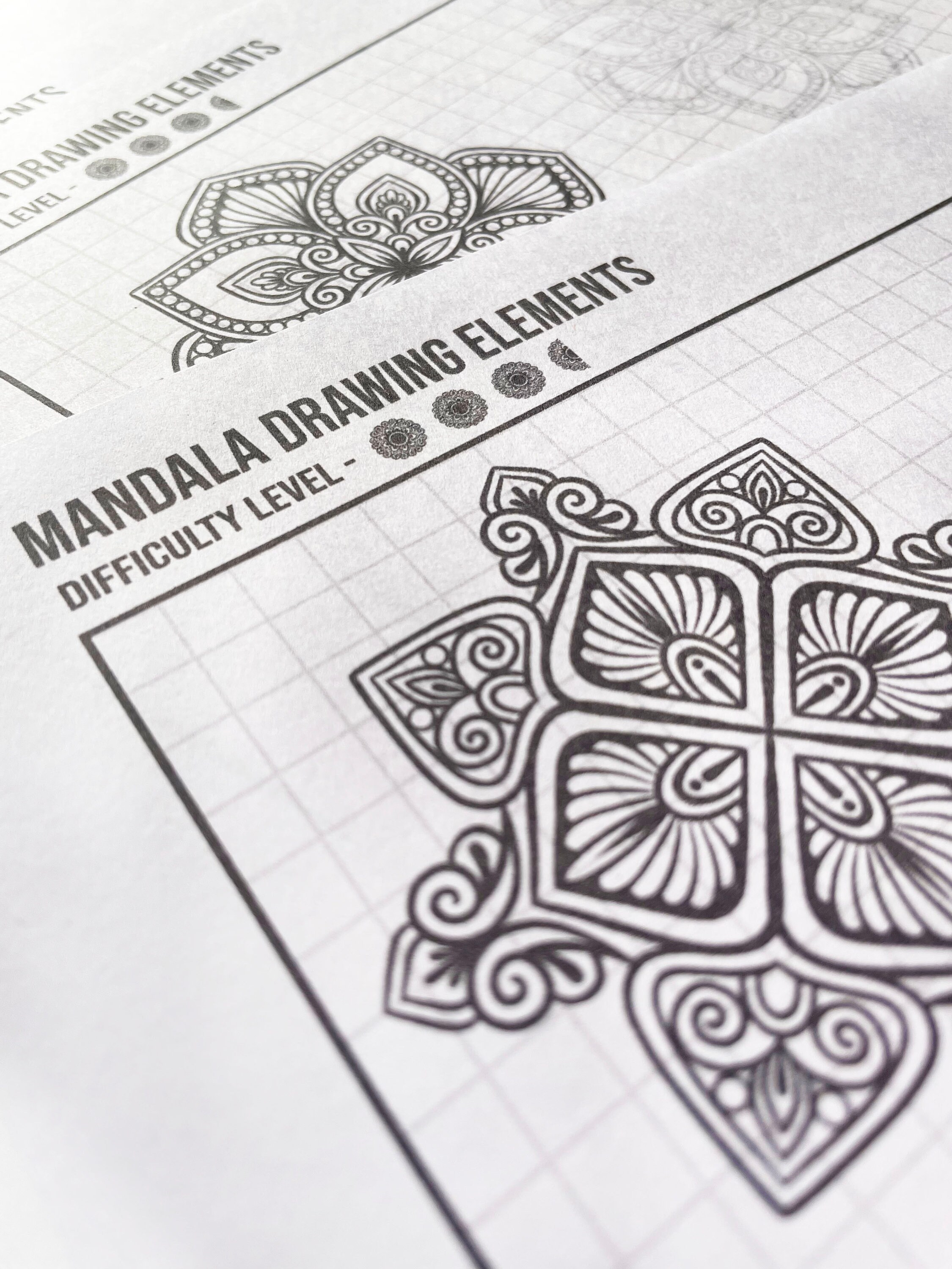 Mandala Practice Sheets SET OF 5, Mandala Templates , Digital Downloads ...