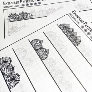 Mandala Pattern Sheets, Mandala Patterns - 3 Mandala Practice Sheets ...