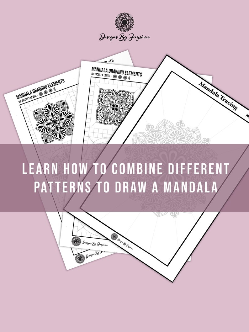 Mandala Drawing Guide - Beginners & Artists, Mandala Practice Sheets ...
