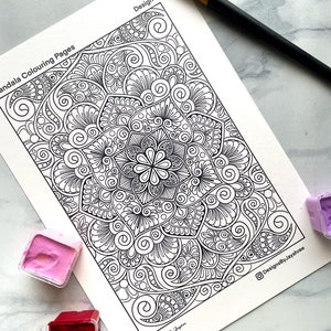 Set of 15 Mandalas for Drawing, Tracing, Colouring, Pdf. Digital Paper ...