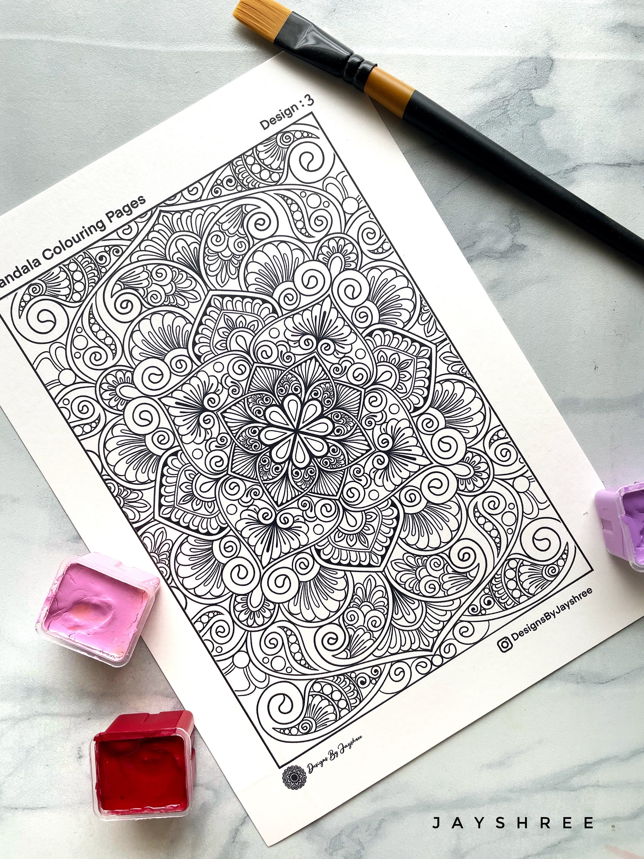 Set of 15 Mandalas for Drawing, Tracing, Colouring, Pdf. Digital Paper ...