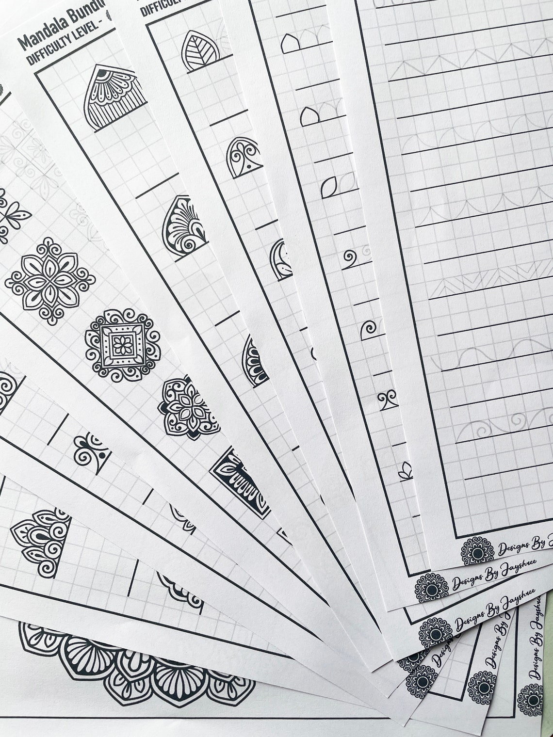 Mandala Practice Bundle Beginner, Mandala Practice Sheets,mandala ...
