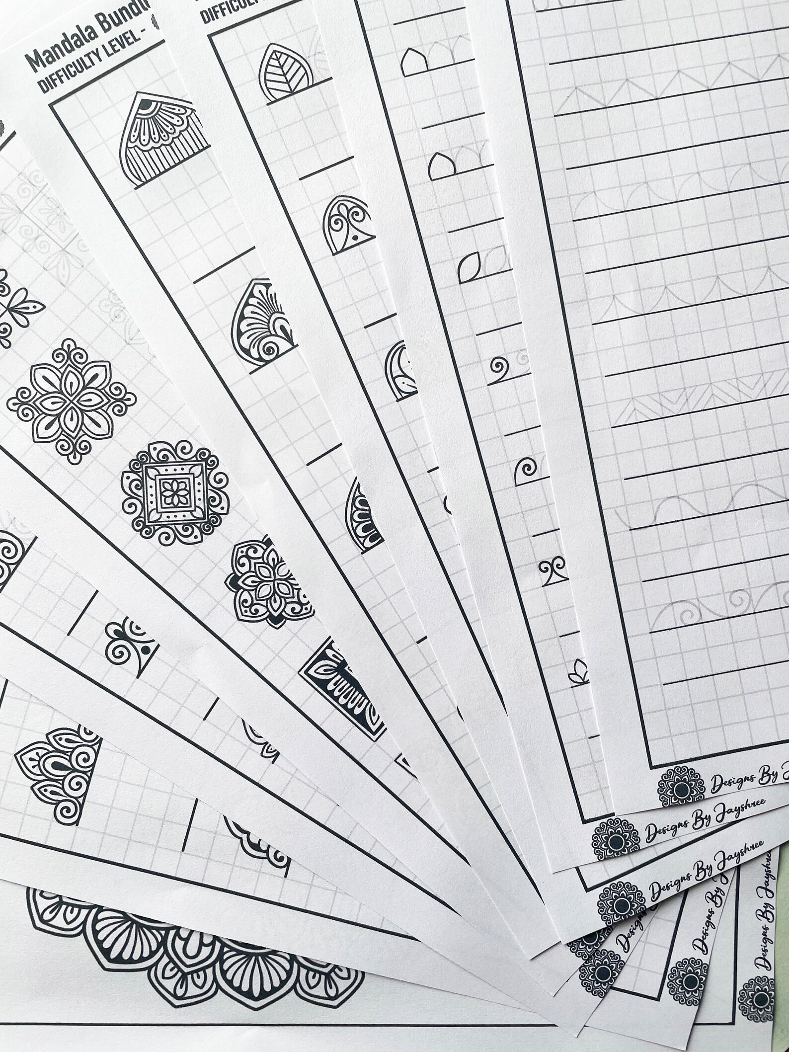 Mandala Practice Bundle - Beginner, Mandala Practice Sheets,mandala ...