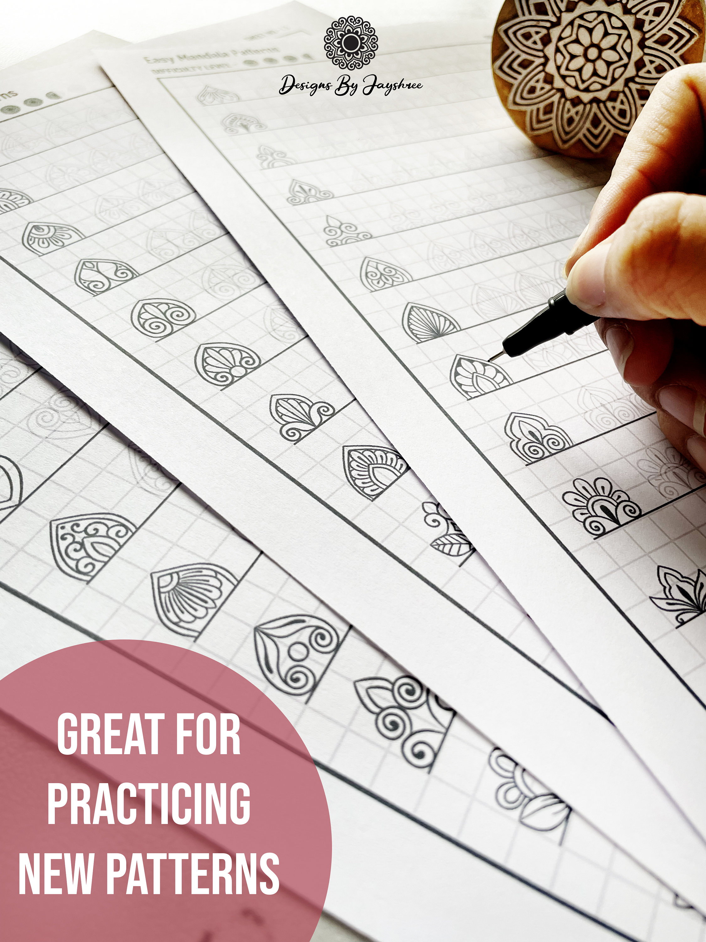 Mandala Pattern Sheets 200 Patterns for Beginners and Artists Mandala ...