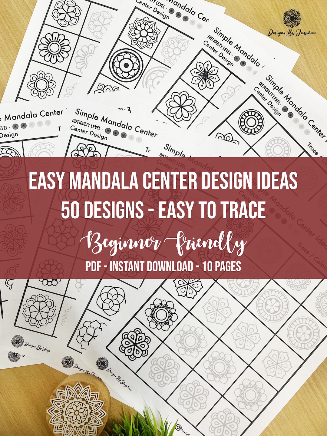 50 Easy Mandala Center Design Ideas, Mandala for Beginners, Mandala ...