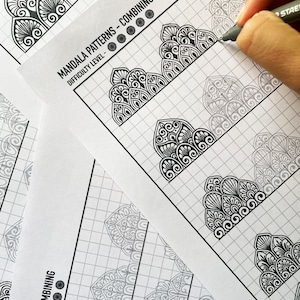 Detailed Mandala Pattern Sheets, 20 Designs , Mandala Practice Sheets ...