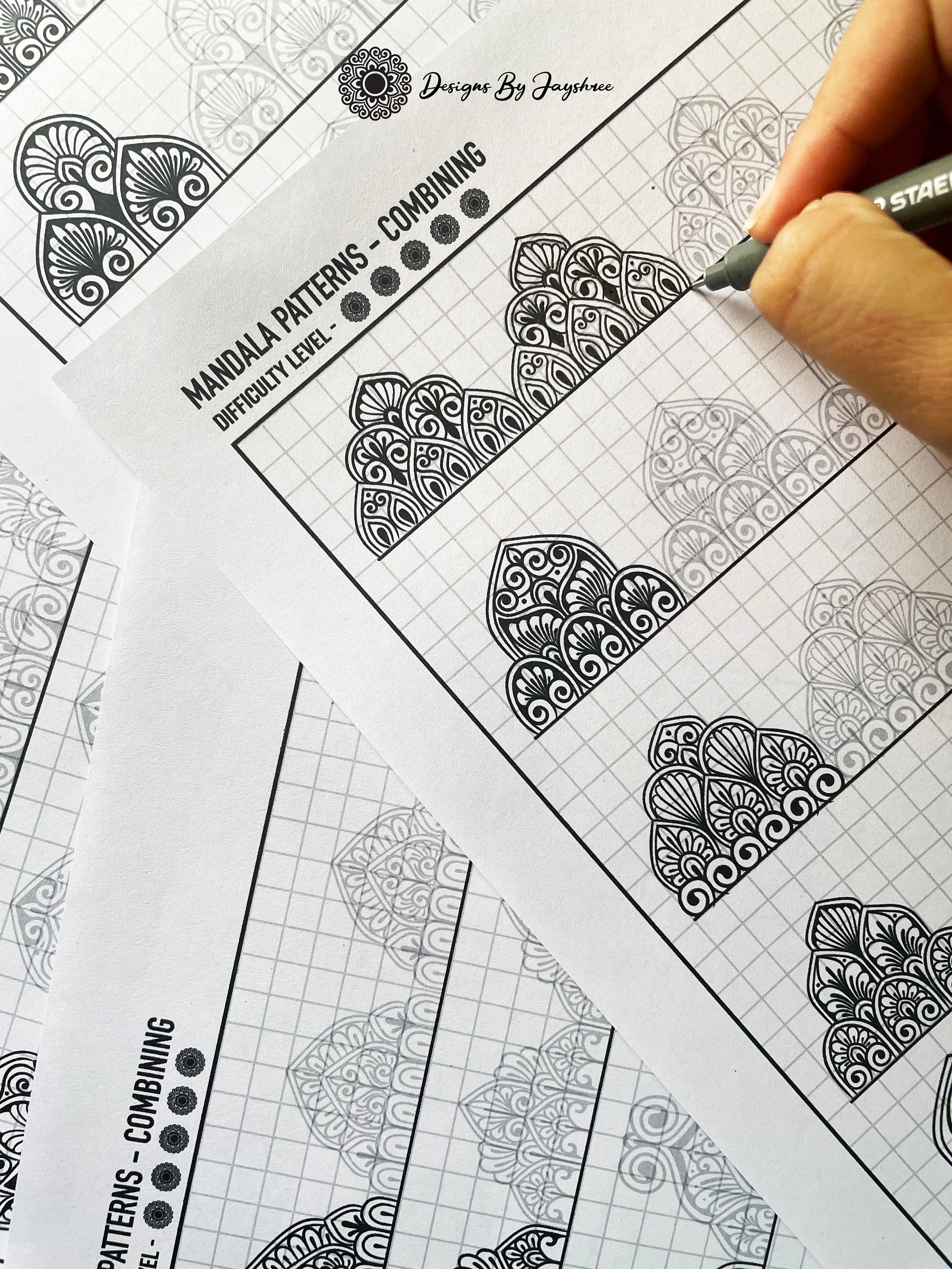 Detailed Mandala Pattern Sheets, 20 Designs , Mandala Practice Sheets ...