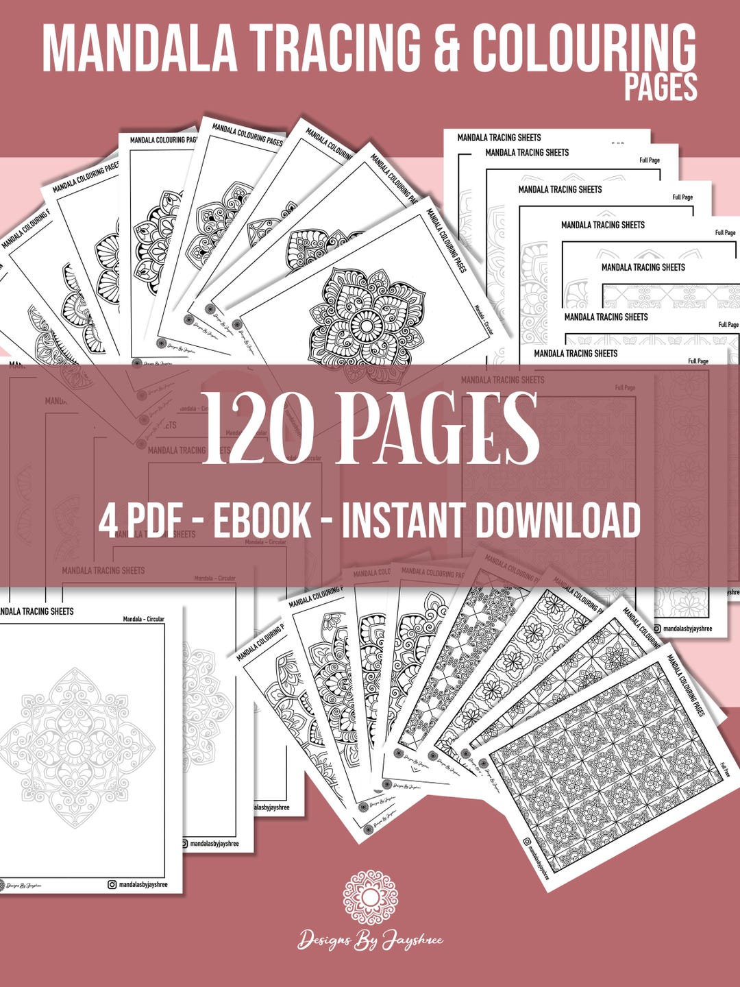 Mandala Tracing & Colouring Sheet-mandala Colouring , Mandala Practice ...