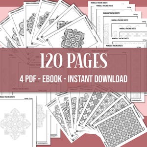 Mandala Center Designs 56 , Mandala Practice Sheets,digital Downloads ...