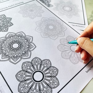 Mandala Tracing and Colouring - Set of 27, Mandala Templates , Mandala ...